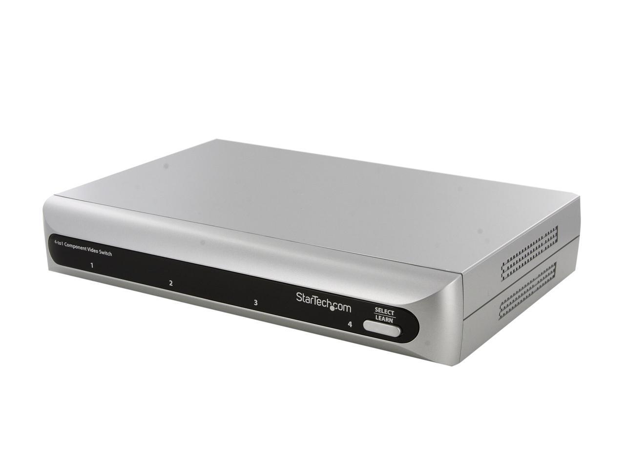 StarTech.com 4 Port Component Video Switch with Digital Audio and ...