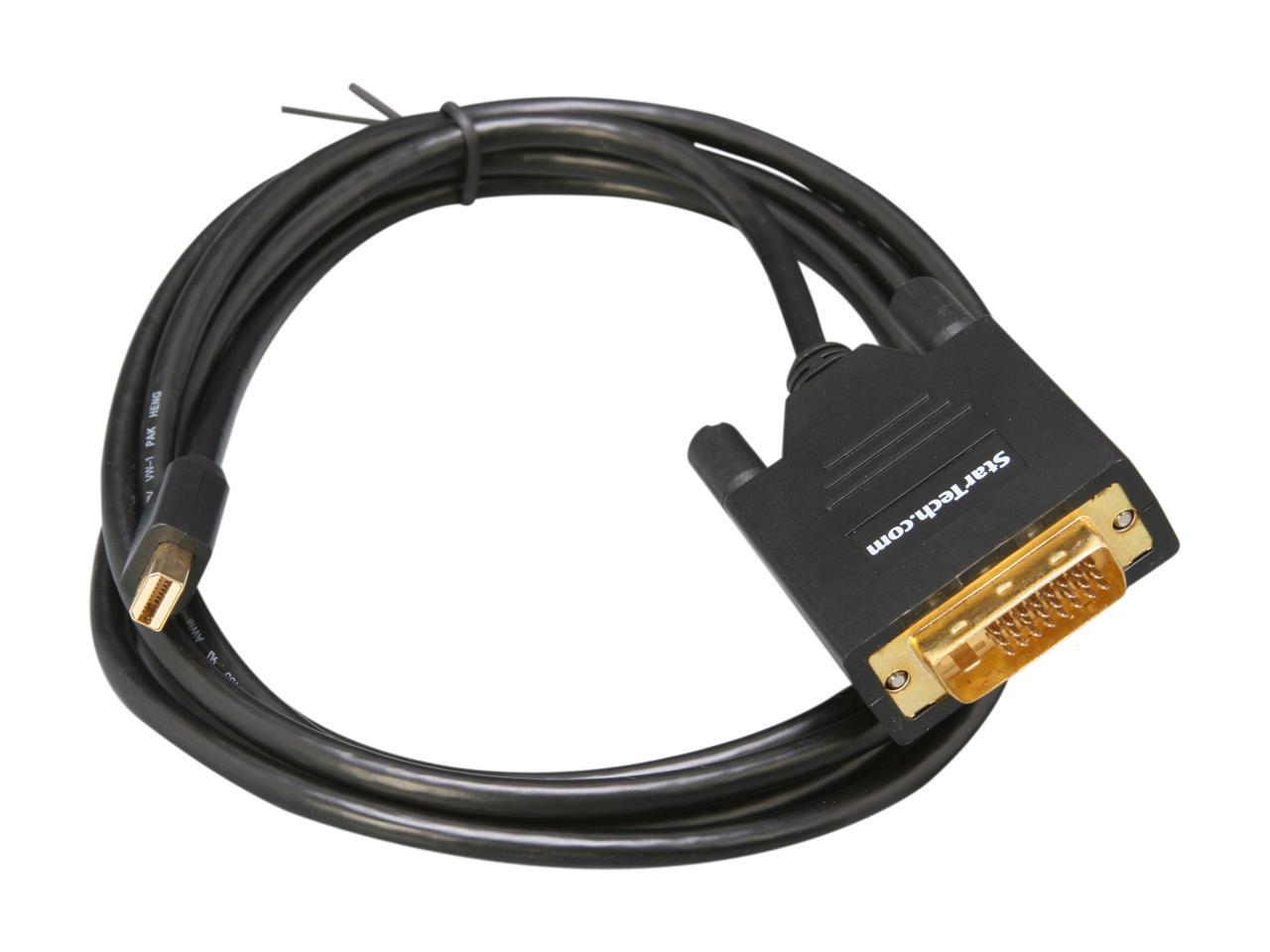StarTech.com MDP2DVIMM6 6 ft Mini DisplayPort to DVI Cable - M/M - MDP ...