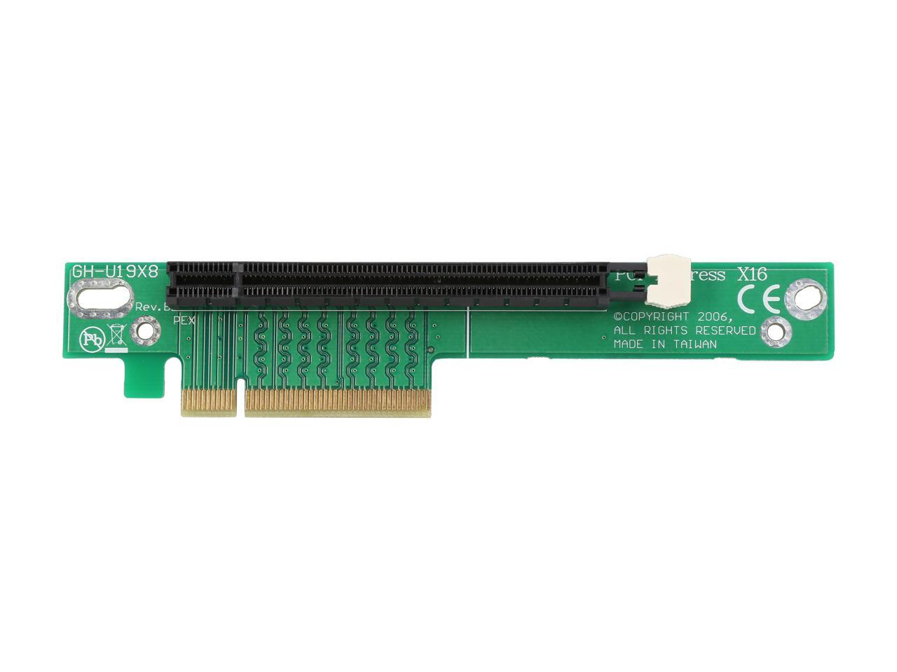 StarTech.com PCI Express Riser Card x8 to x16 Left Slot Adapter for 1U ...