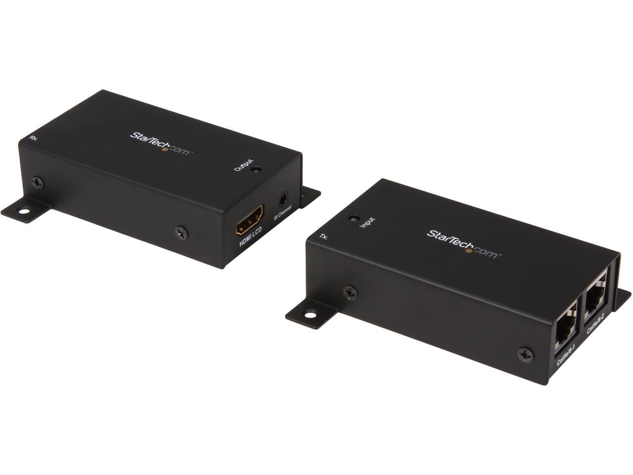 StarTech.com ST121SHD30 HDMI Over Dual CAT5 / CAT6 Extender with ...