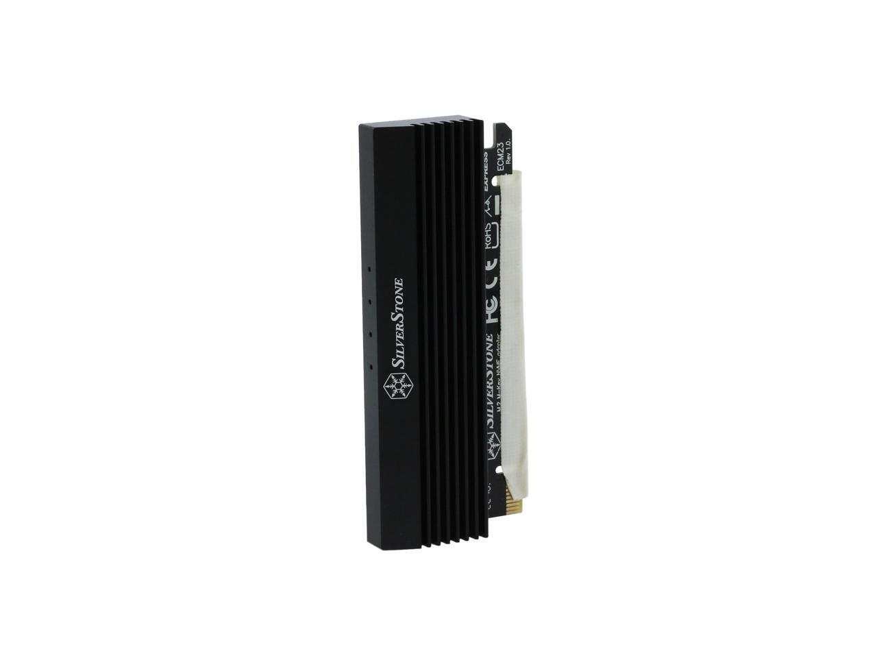 Silverstone ECM23 M.2 NVMe SSD to PCIe 3.0 x16 adapter with heatsink ...