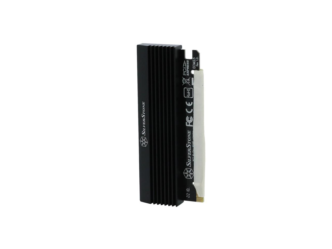 Silverstone ECM23 M.2 NVMe SSD to PCIe 3.0 x16 adapter with heatsink ...