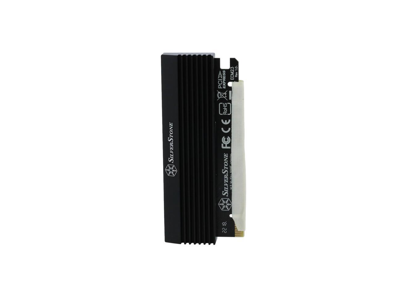Silverstone ECM23 M.2 NVMe SSD to PCIe 3.0 x16 adapter with heatsink ...