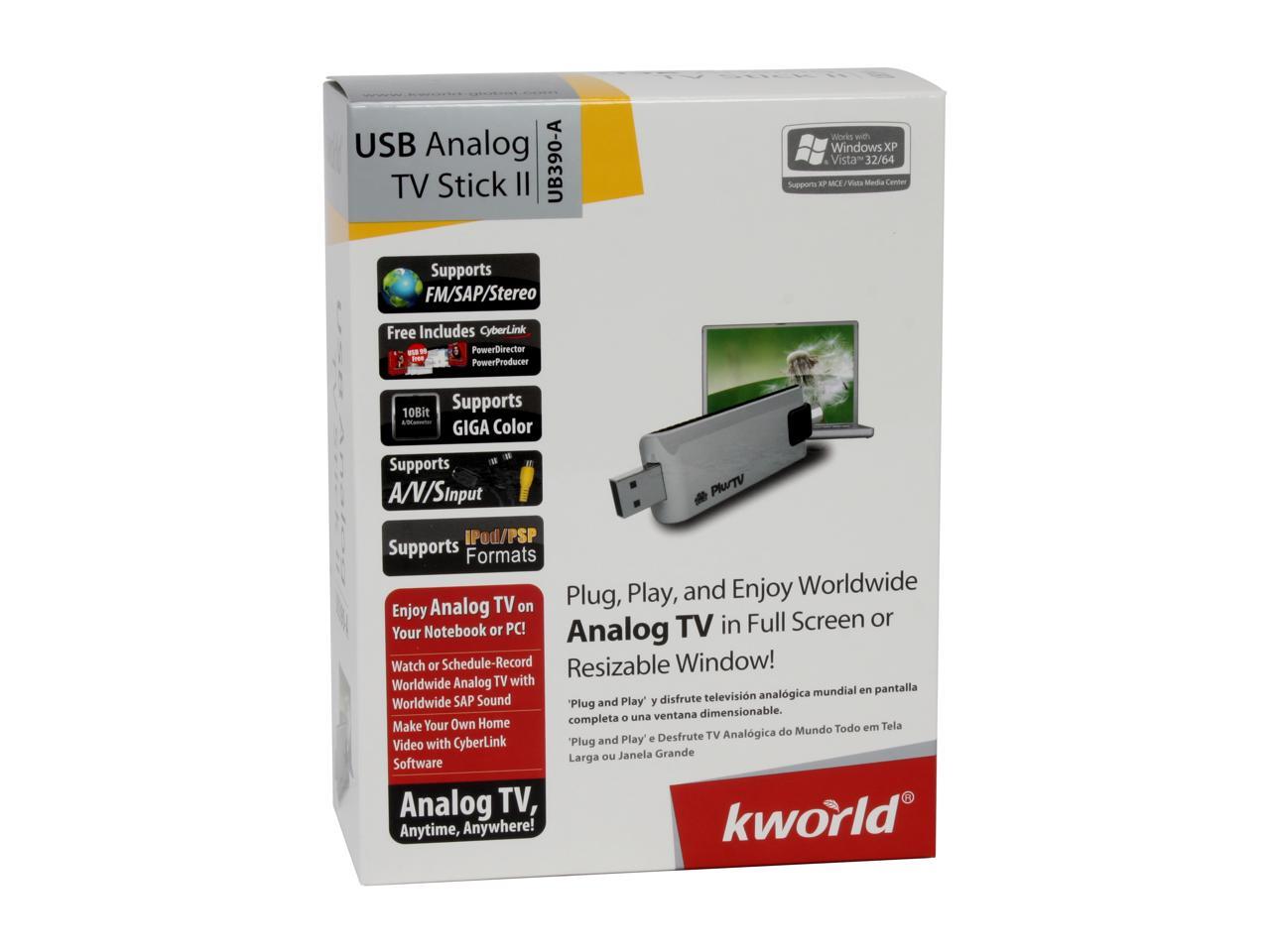 KWorld UB390-A USB Analog TV Stick II - Newegg.com