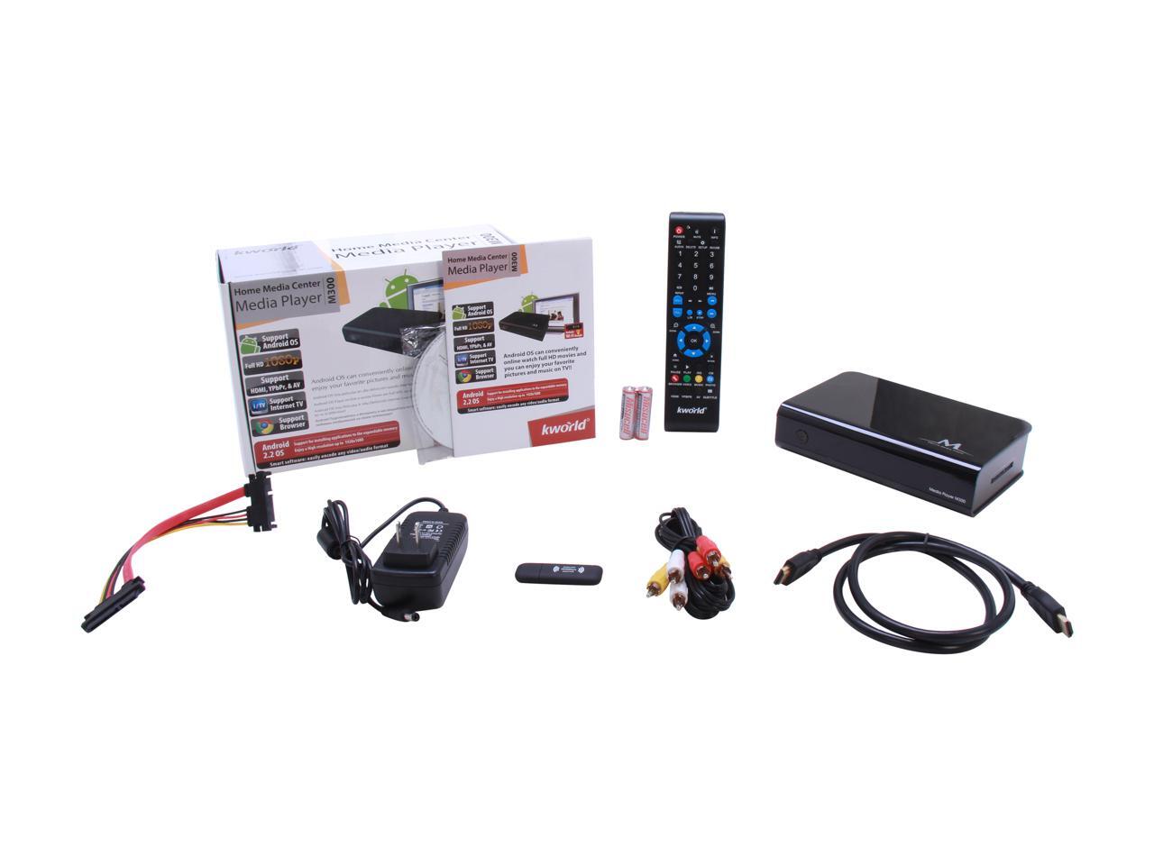 Kworld Streaming Media Player M300-Android OS Internet TV Support ...