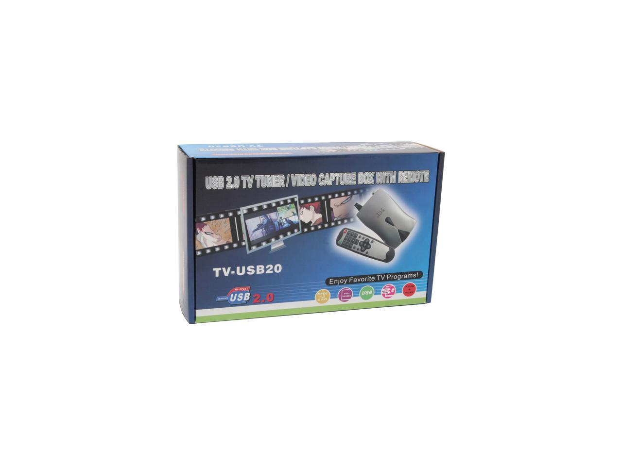 SABRENT TV-USB20 USB 2.0 TV Tuner/Video Capture Box with Remote Control ...