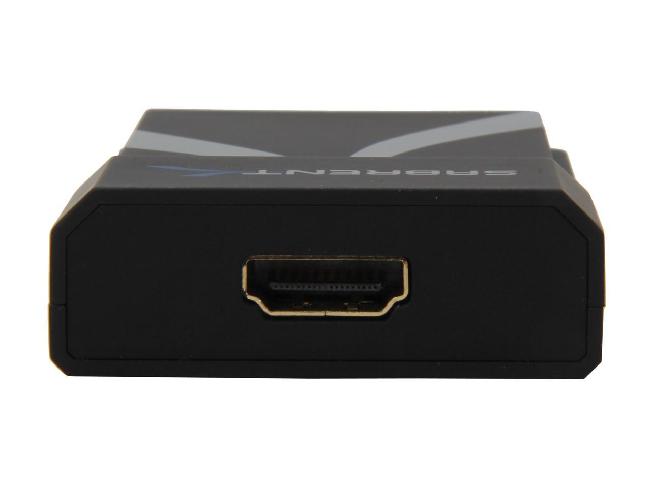 SABRENT USB-HRHD USB 2.0 To HDMI Or DVI External Video Card Adapter ...