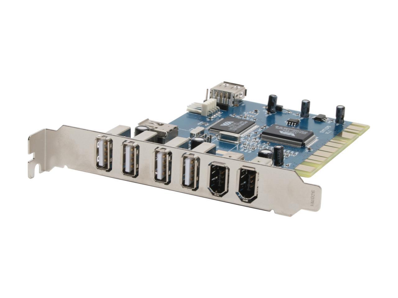 Zonet 4+1 USB / 2+1 Firewire Ports Combo PCI Host Controller Model ...