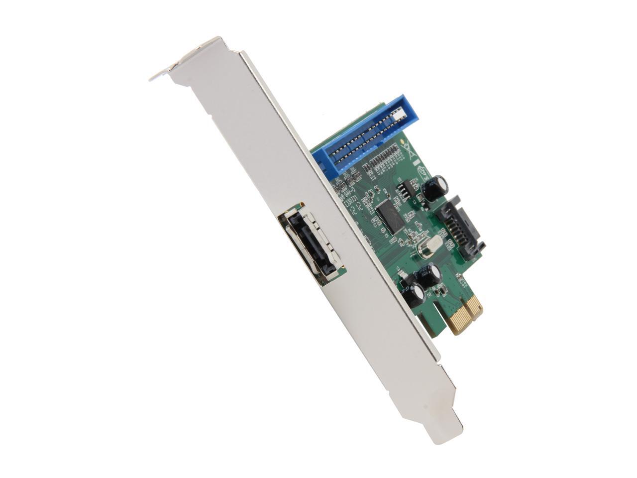 BYTECC PCIe SATAIII 6Gbps 1 INTERNAL SATA port + 1 EXTERNAL eSATA port ...