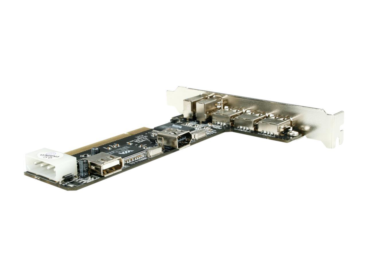 VANTEC 4-Port USB 2.0 & 3-Port FireWire 400 PCI Combo Host Card Model UGT-UF100 - Newegg.com