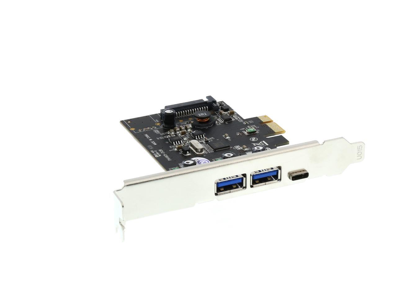VANTEC 3-Port USB 3.0 Type A/C PCIe Host Card Model UGT-PC331AC - Newegg.ca