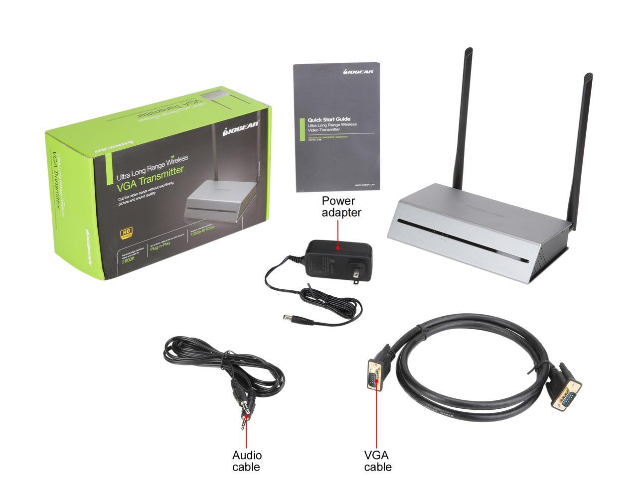 IOGEAR Ultra Long Range Wireless VGA Transmitter GWLRVGATX - Newegg.com