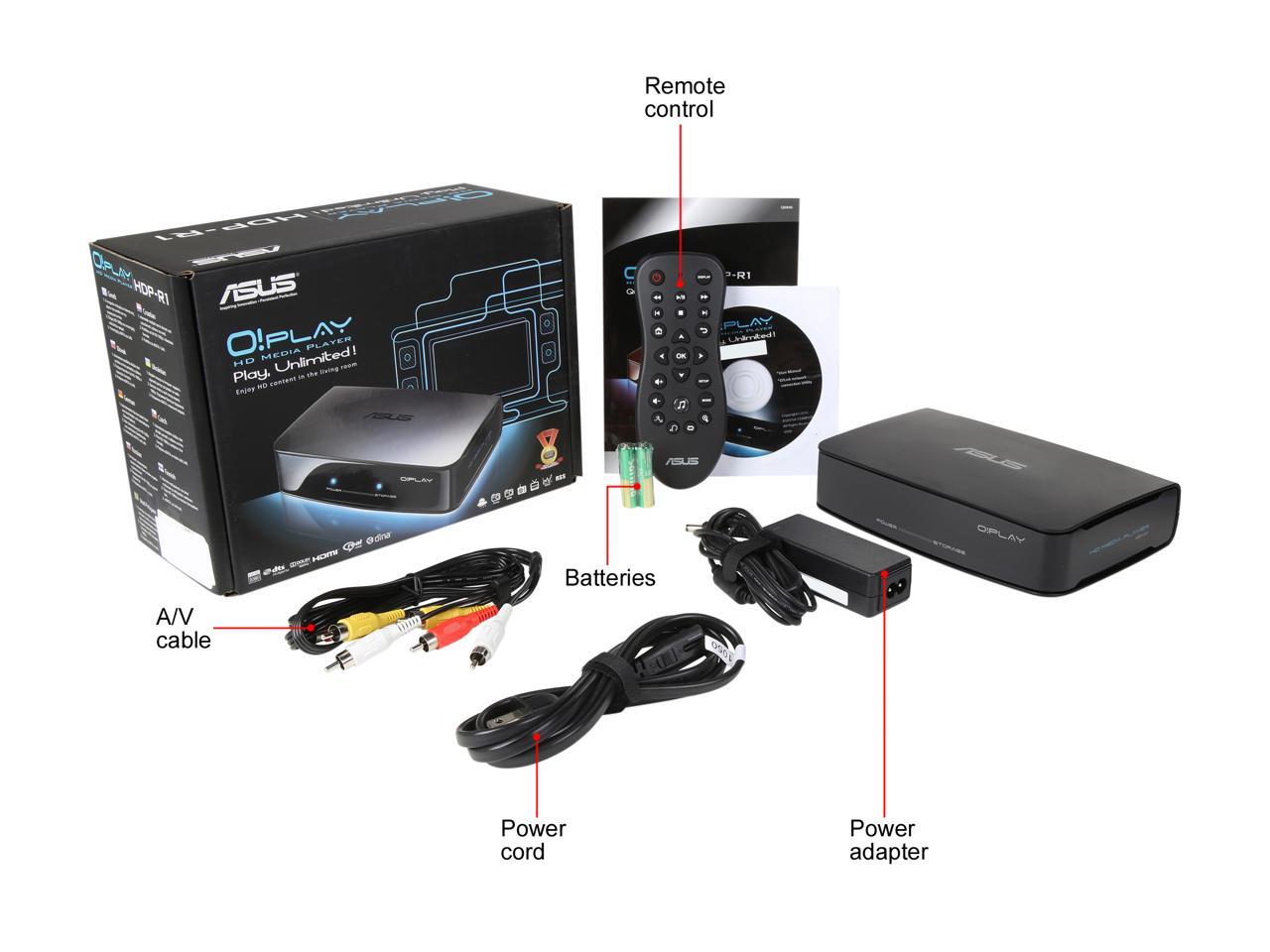 Refurbished: ASUS O!Play - TV HD Media Player (Black) - Newegg.com