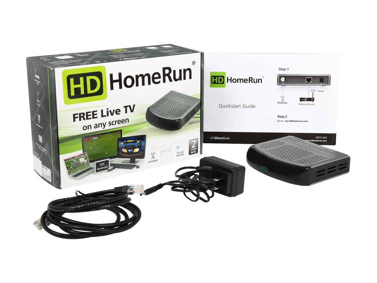 Refurbished: SiliconDust HDTC-2US-R HDHomeRun Extend 2-Tuner ATSC DLNA ...