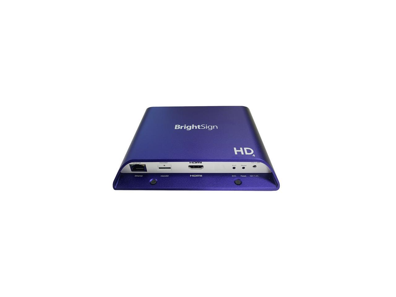 BrightSign HD224 Standard I/O Digital Signage Media Player, H.265, 4K ...