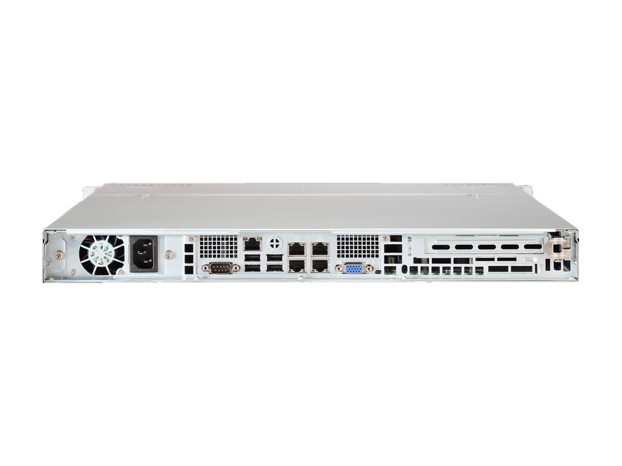 SUPERMICRO SYS-5018A-MHN4 1U Rackmount Server Barebone (Black) - Newegg.ca