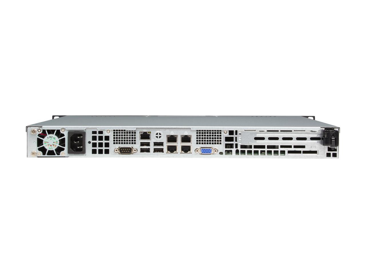 SUPERMICRO SYS-5018A-MLTN4 1U Rackmount Server Barebone (Black ...