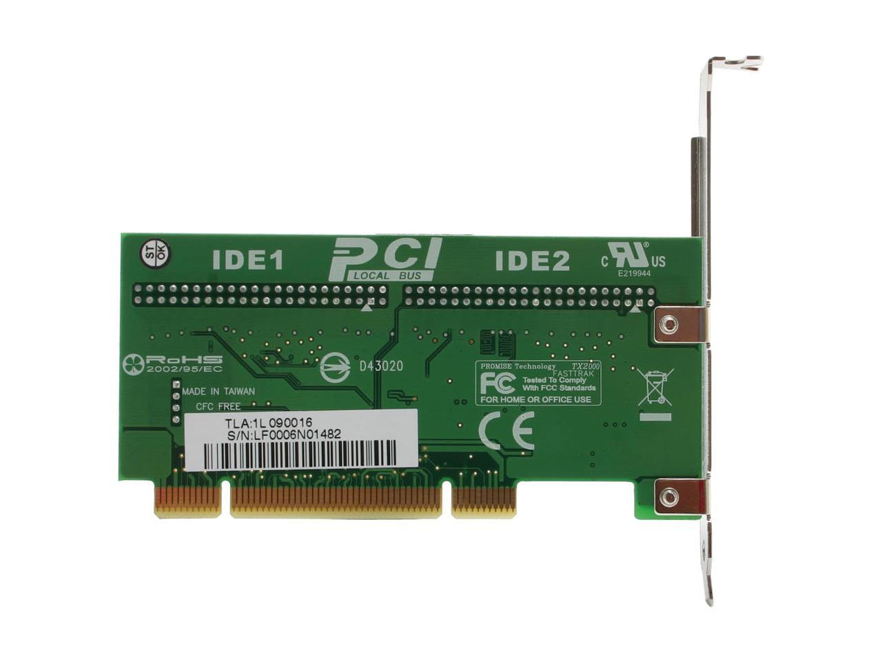 PROMISE FastTrak TX2000 PCI IDE Controller Card - Newegg.com