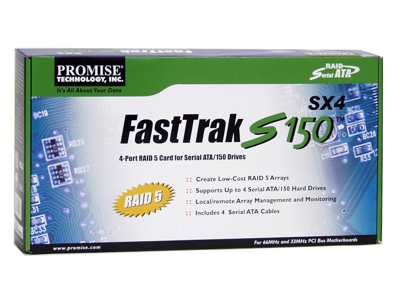 PROMISE FastTrak S150 SX4 PCI SATA Controller Card - Newegg.com