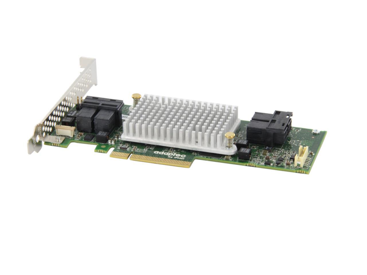 Adaptec 81605ZQ (2281600-R) PCI-Express 3.0 x8 SATA / SAS High Port ...