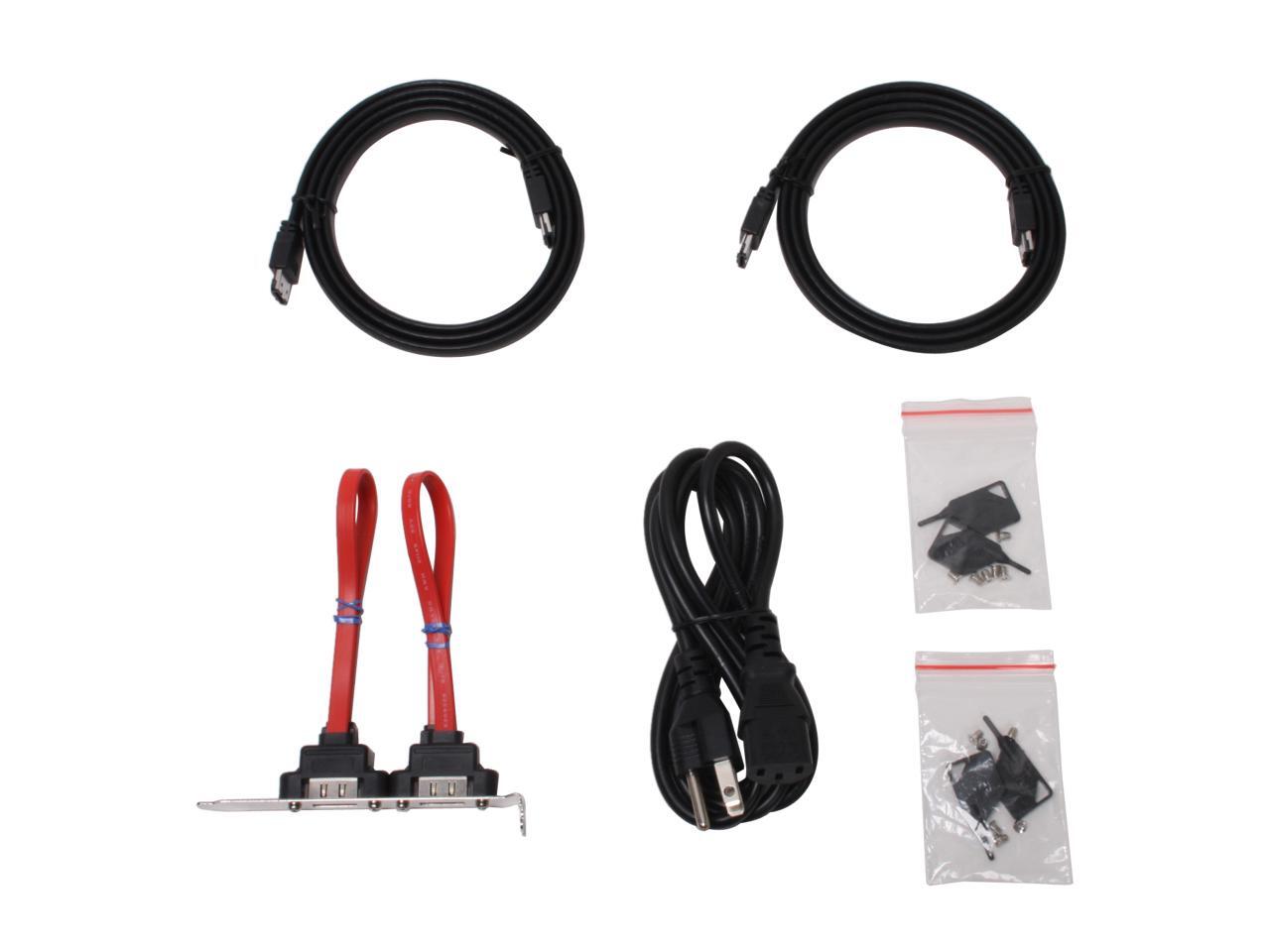 SANS DIGITAL MobileSTOR MS2T+ 2 Bay SATA to eSATA JBOD Hard Drive ...