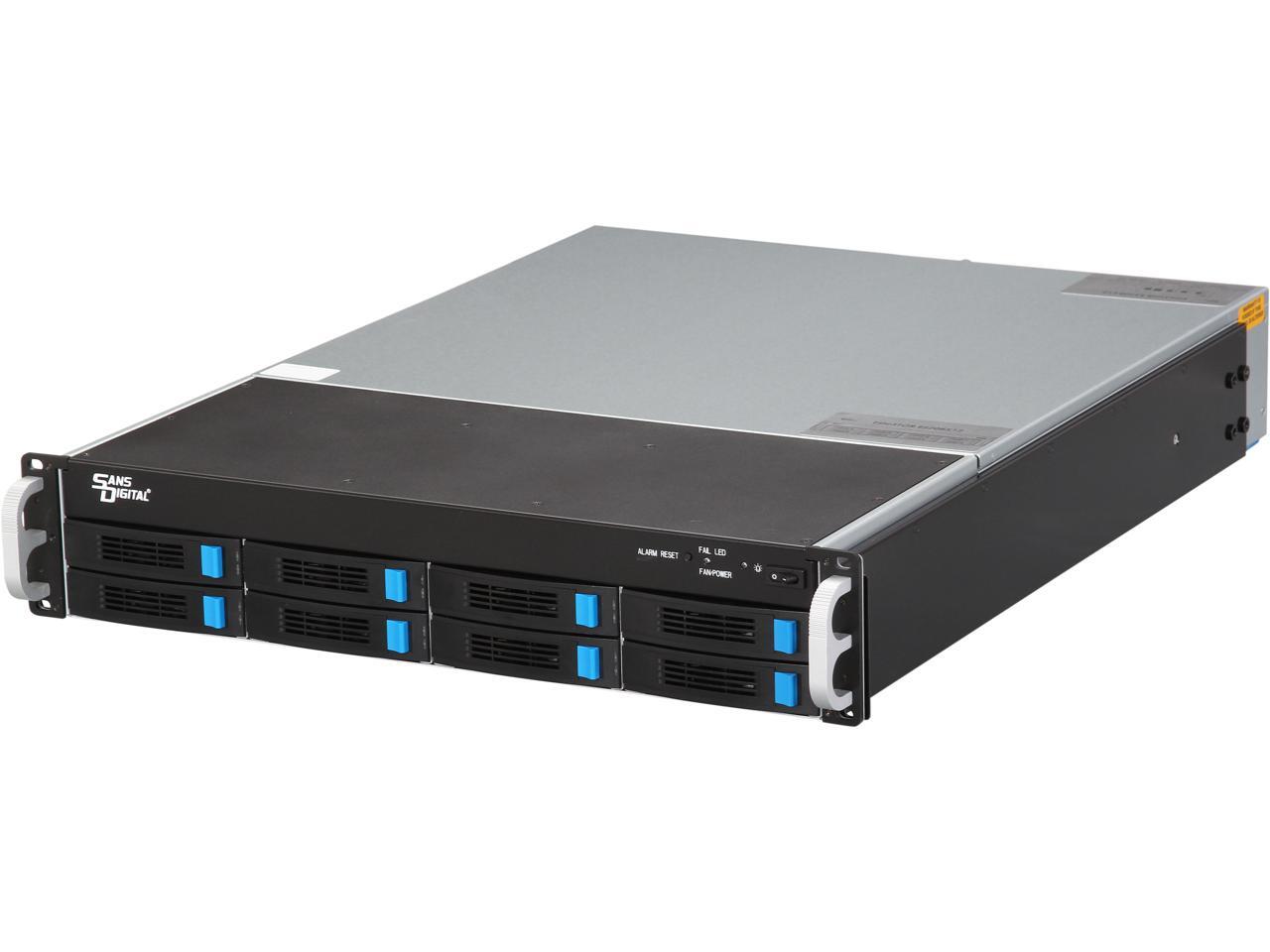 SANS DIGITAL EliteSTOR ES208X12 2U 12 Bay 12G SAS/SATA to SAS JBOD with ...