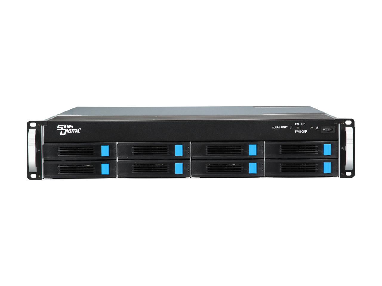 SANS DIGITAL EliteSTOR ES208X12 2U 12 Bay 12G SAS/SATA to SAS JBOD with ...