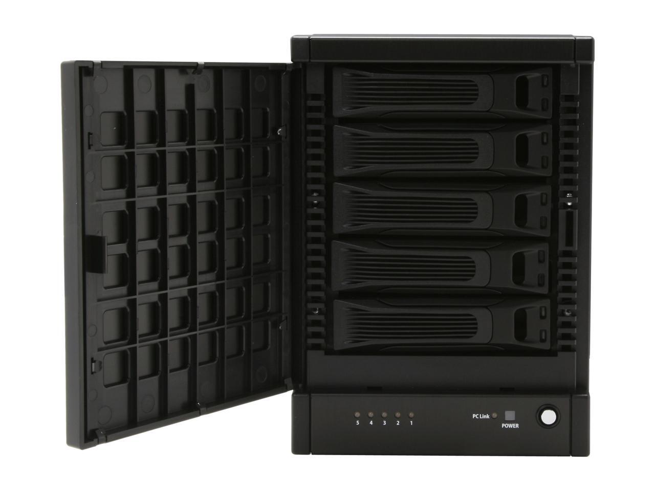 Sans Digital 5-Bay eSATA RAID 0/1/10/5/JBOD Tower Storage Enclosure w ...