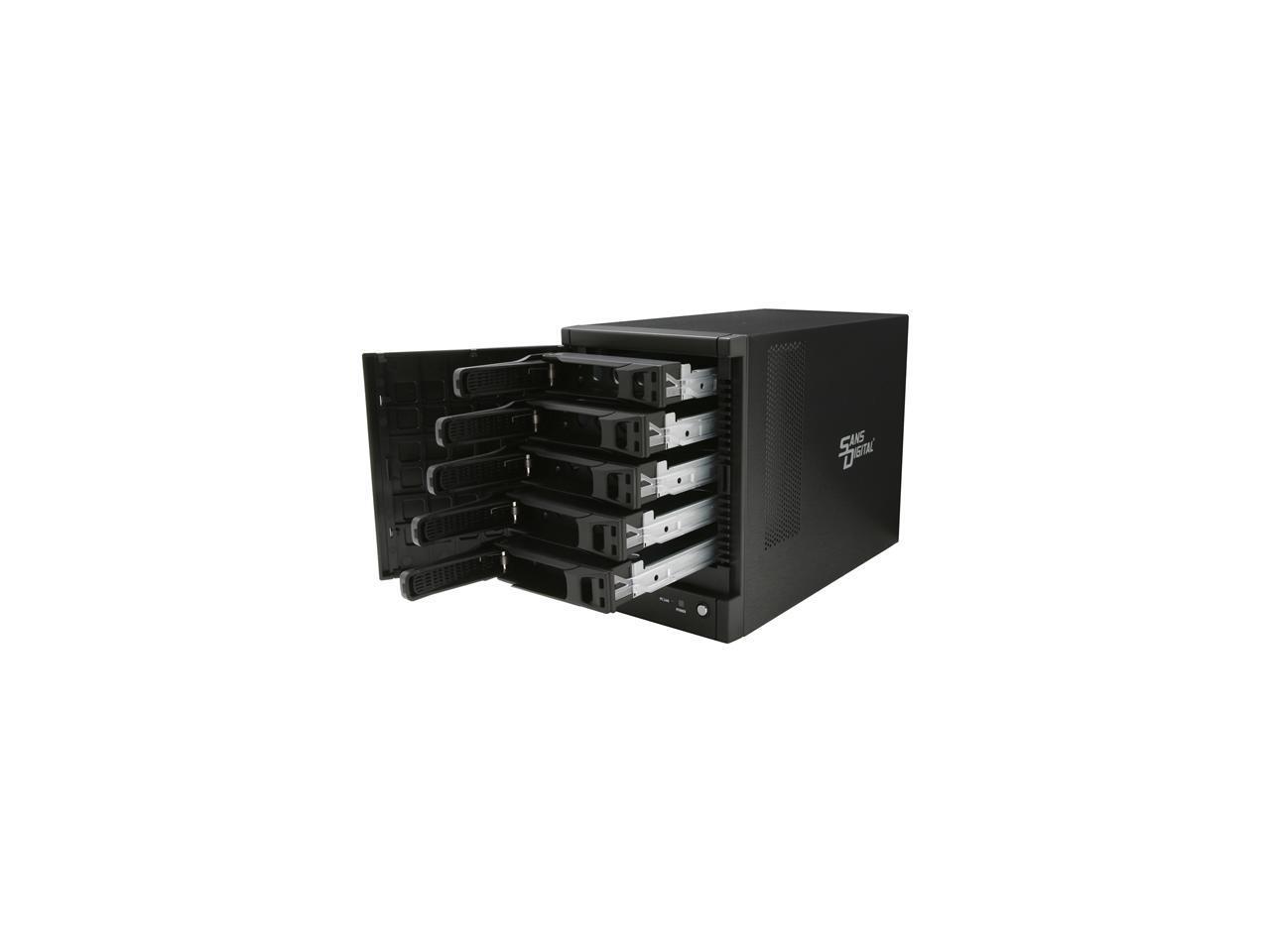 Sans Digital 5-Bay eSATA RAID 0/1/10/5/JBOD Tower Storage Enclosure w ...