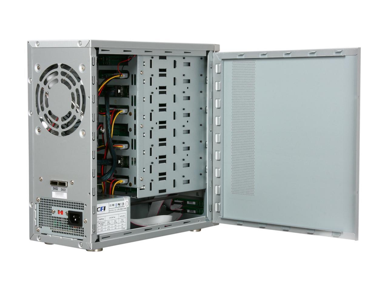 Sans Digital 8-Bay SAS/SATA JBOD Compact Tower Enclosure w/ Mini-SAS ...