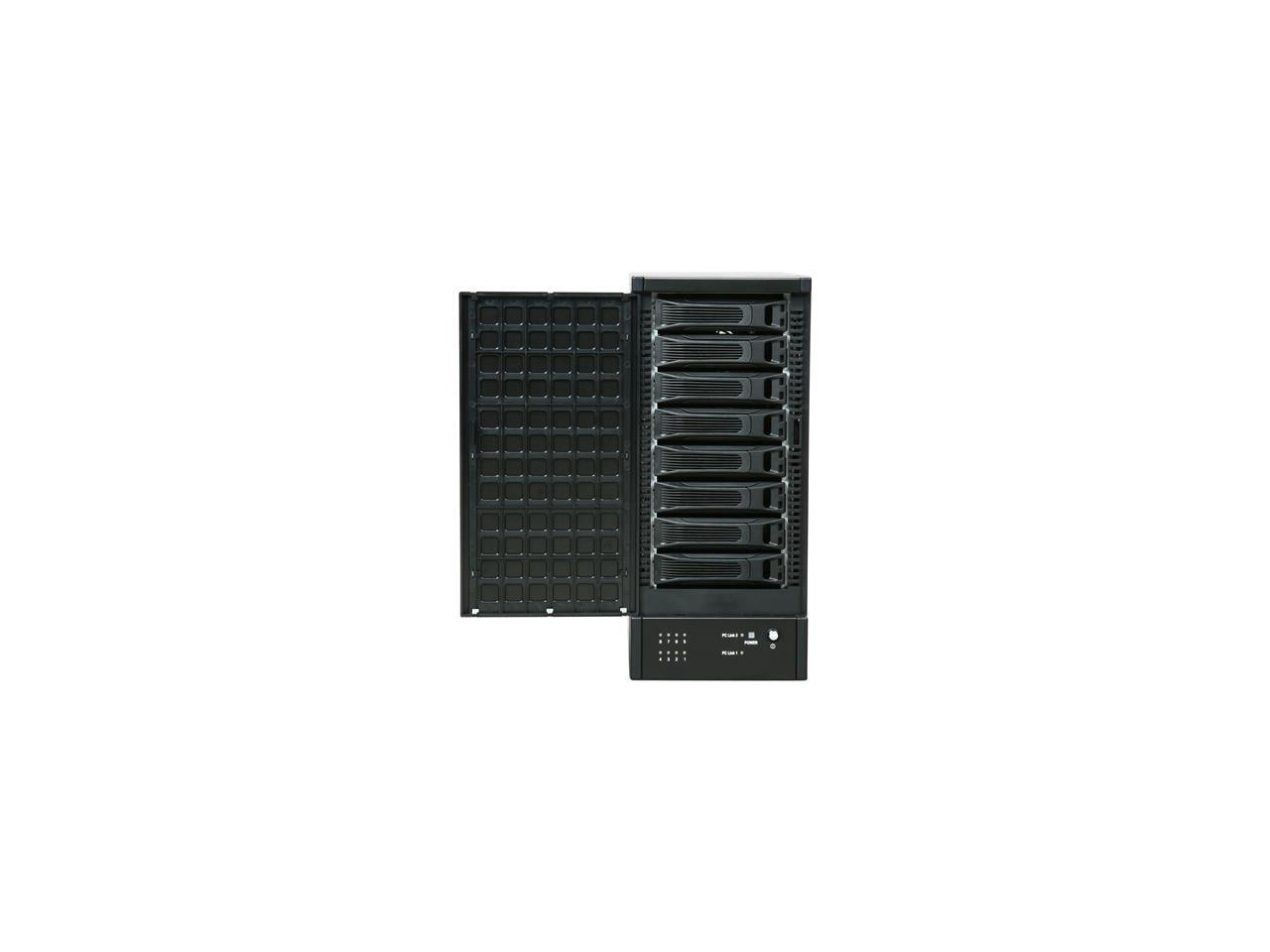 Sans Digital 8-Bay SAS/SATA RAID 5 Tower Storage Enclosure w/ 6G PCIe 2 ...