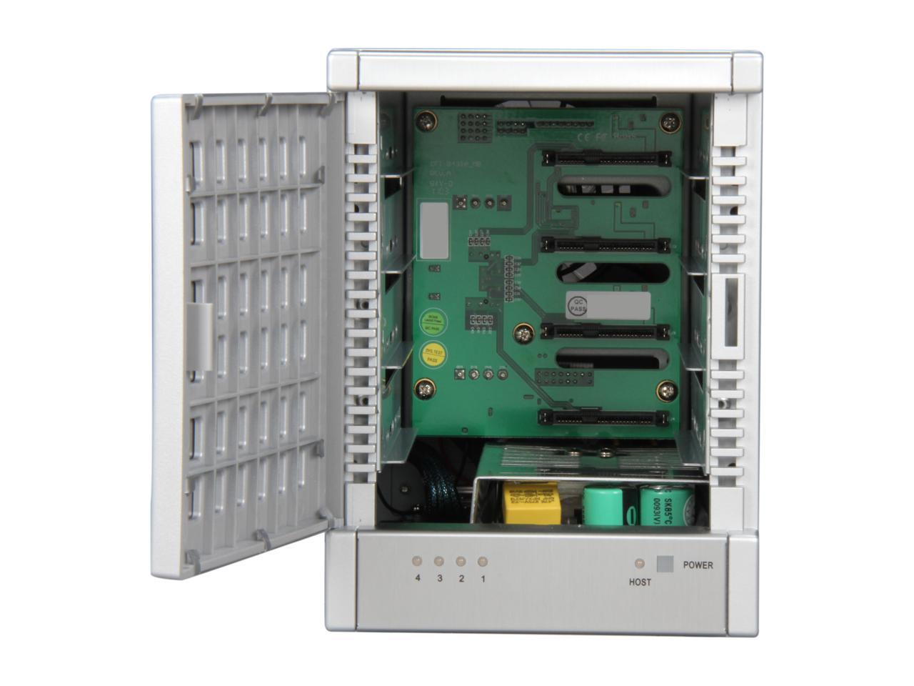 Sans Digital 4-Bay SAS/SATA JBOD Compact Tower Enclosure w/ Mini-SAS ...