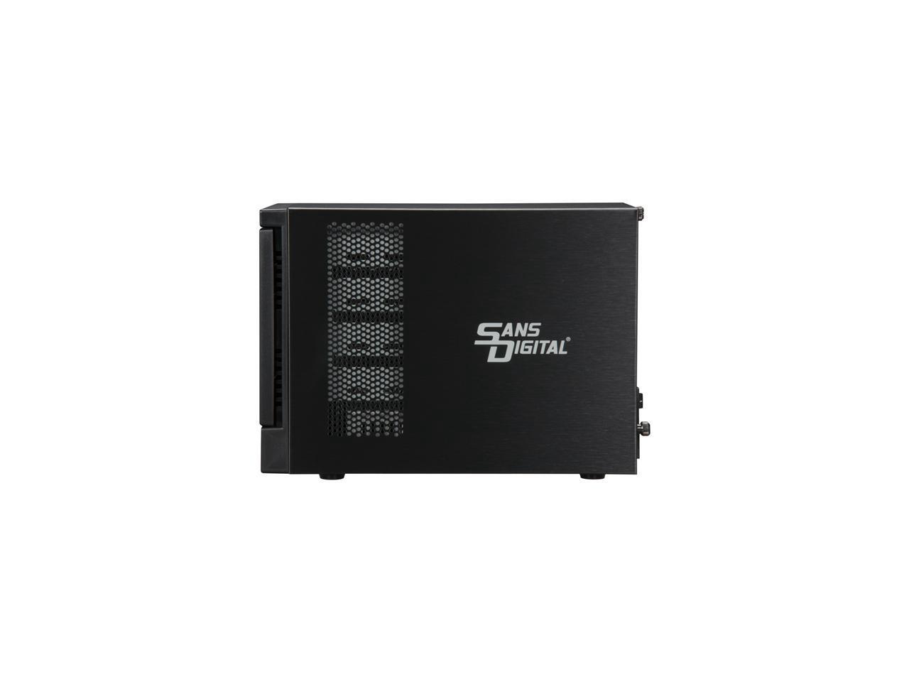 Sans Digital 4-Bay SAS/SATA JBOD Compact Tower Enclosure w/ Mini-SAS ...