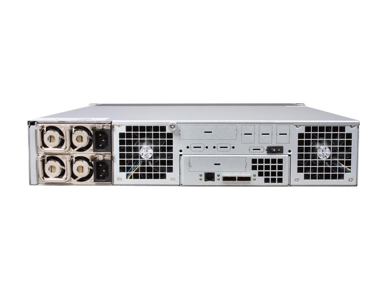 SANS DIGITAL EliteSTOR ES224X6+B 2U 24 Bay 2.5" 6G SAS/SATA to SAS JBOD ...