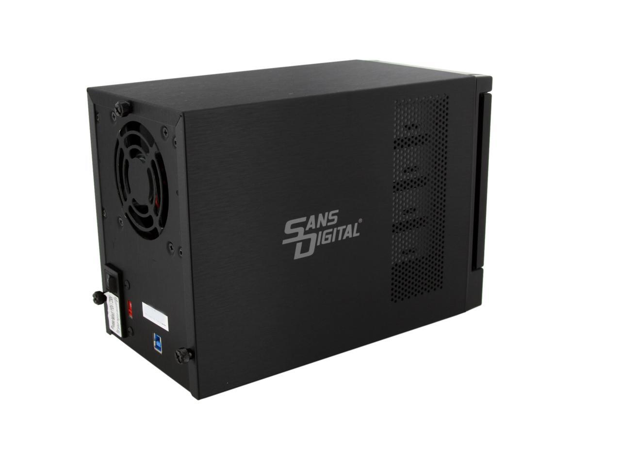 SANS DIGITAL TowerRAID TR4U+B JBOD 4 x SATA 3.5" Drive Bays 4 Bay SATA ...