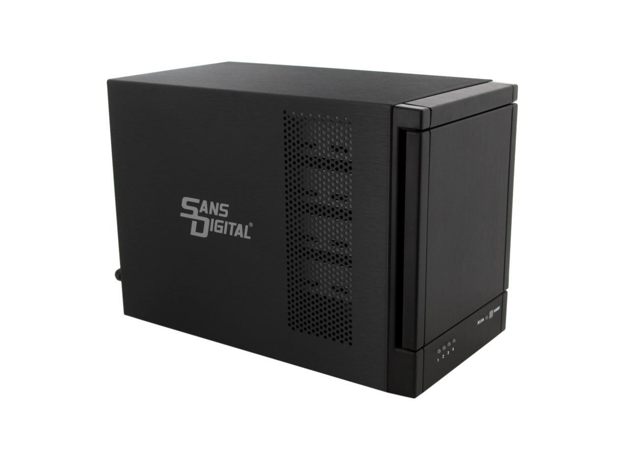 SANS DIGITAL TowerRAID TR4U+B JBOD 4 x SATA 3.5" Drive Bays 4 Bay SATA ...