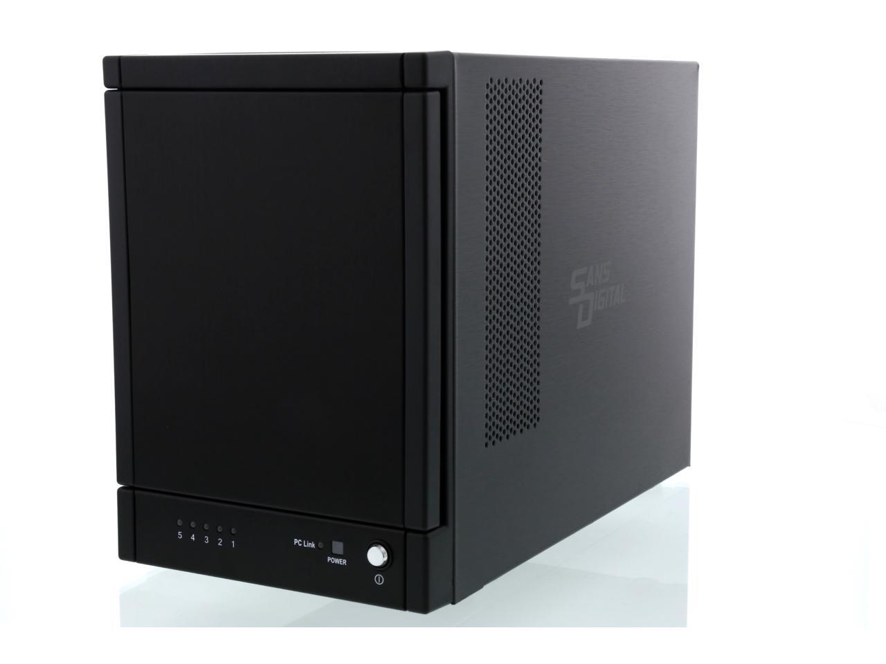 SANS DIGITAL TowerRAID TR5M+BNC 5 Bay eSATA Port Multiplier JBOD Tower ...