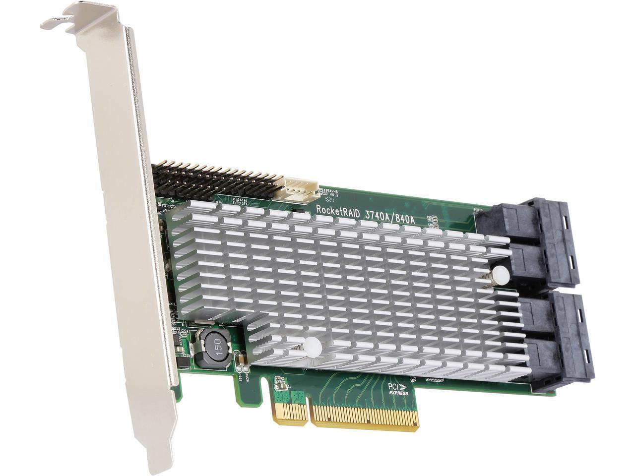 HighPoint RocketRAID 3740A 12Gb/s PCIe 3.0 x8 SAS/SATA RAID Host Bus ...