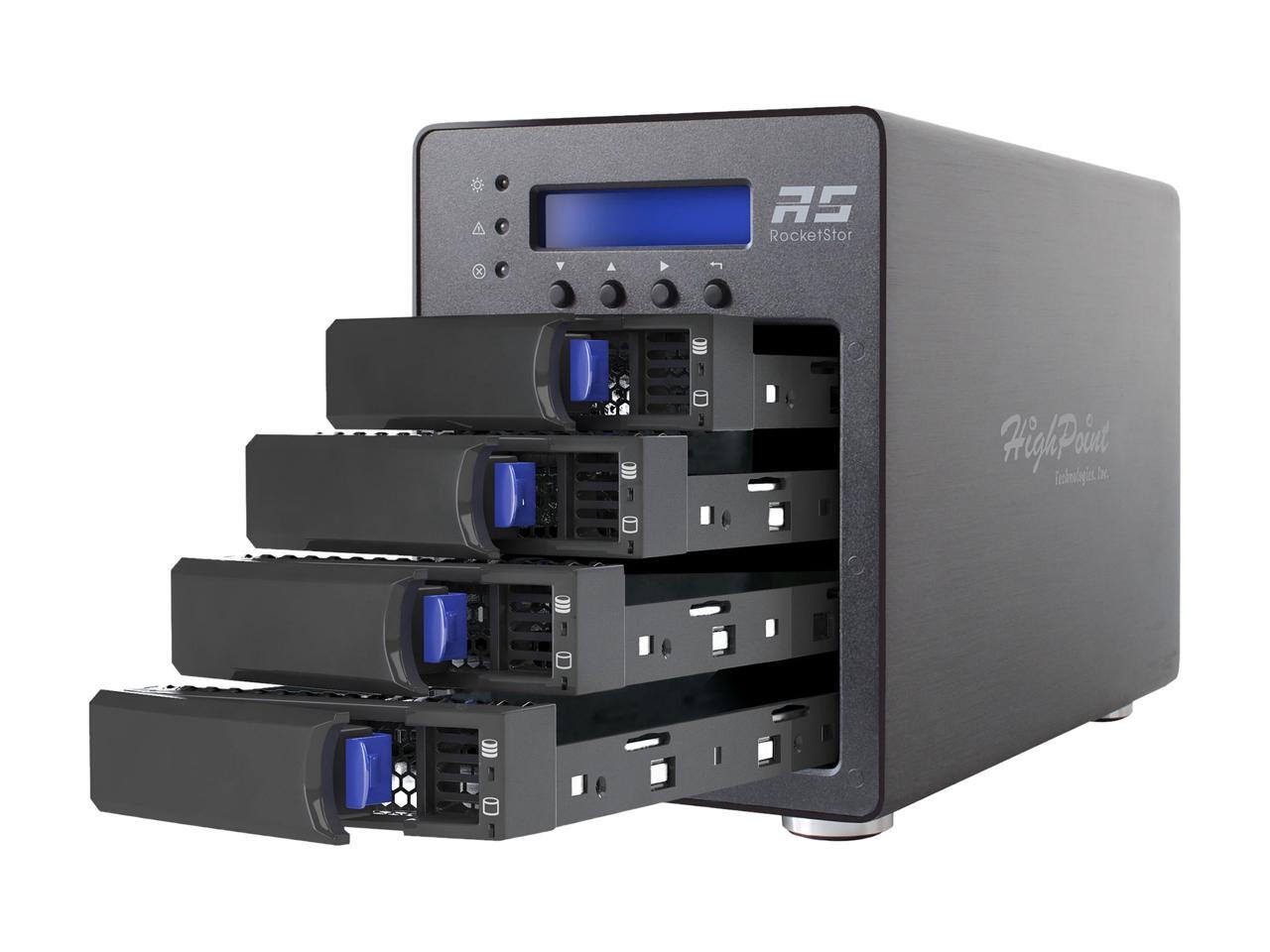HighPoint SSD6540 4-Bay U.2 NVMe RAID Storage Enclosure - Newegg.com