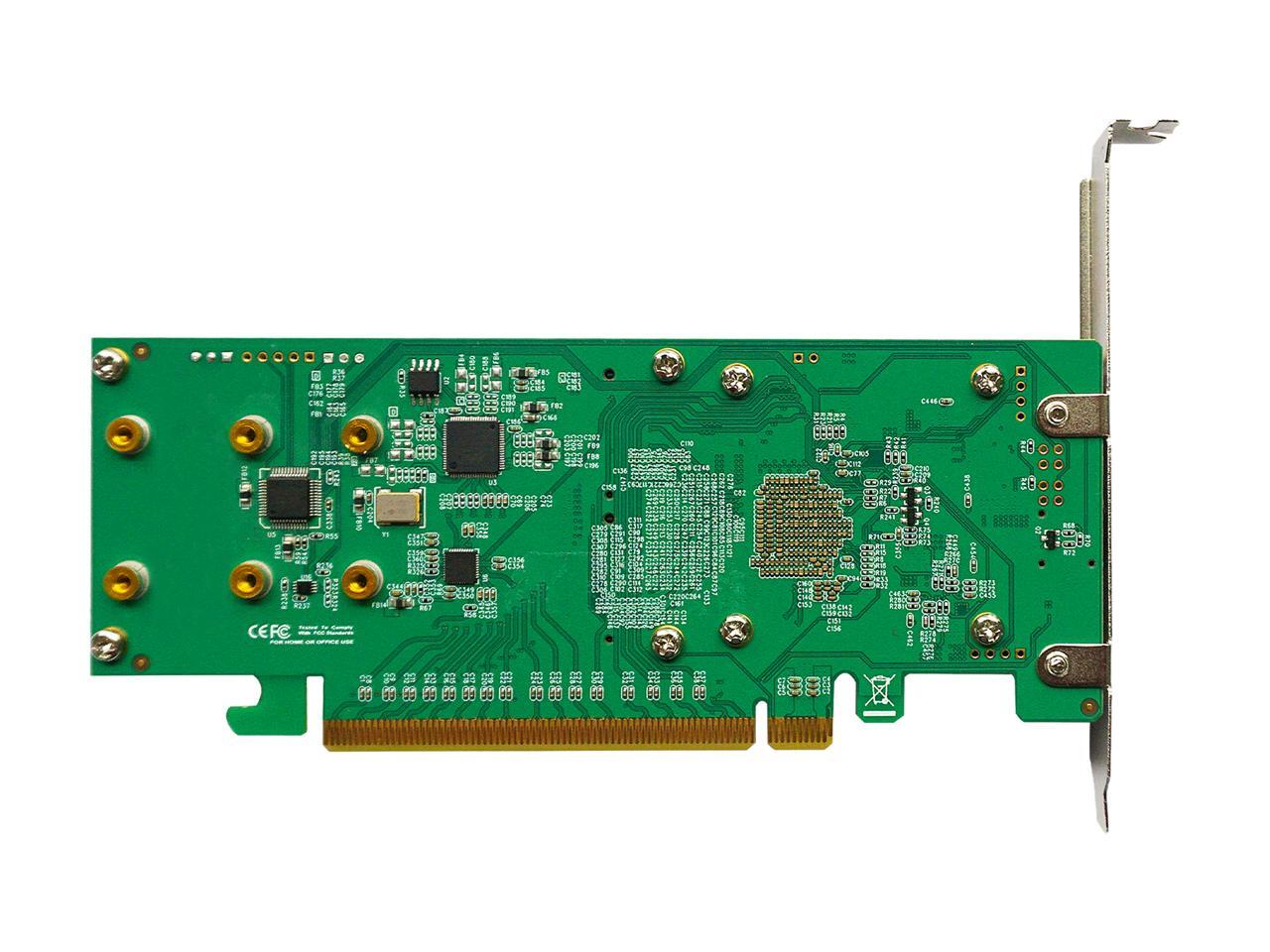 HighPoint SSD7502 PCI-Express 4.0 x16 PCI-Express Controller Card ...