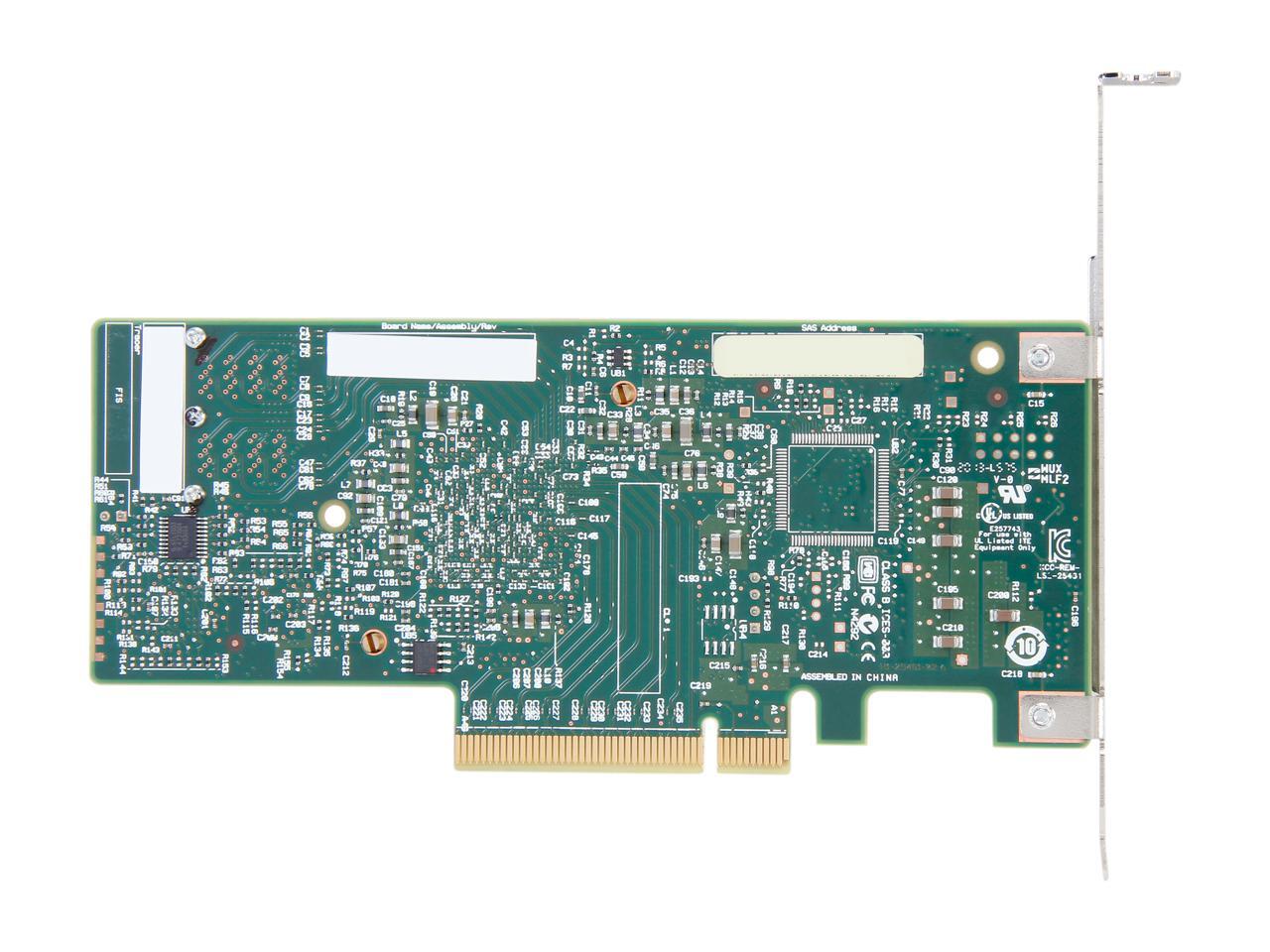 LSI 9300-8i PCI-Express 3.0 x8 SATA / SAS 8-Port SAS3 12Gb/s HBA ...
