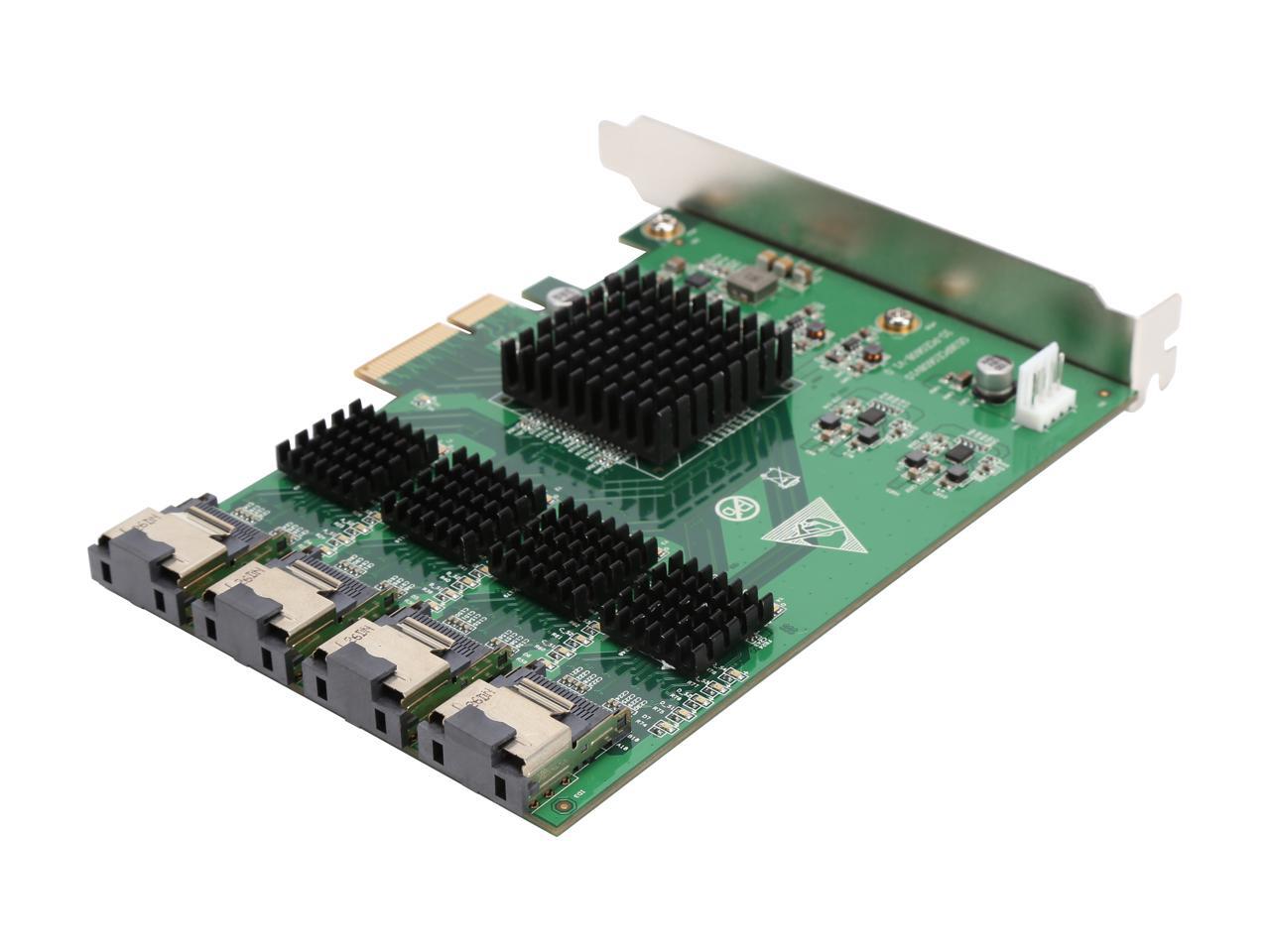 SYBA SI-PEX40097 PCI-Express 2.0 x4 SAS 16 Port SAS PCI-e 2.0 x4 ...