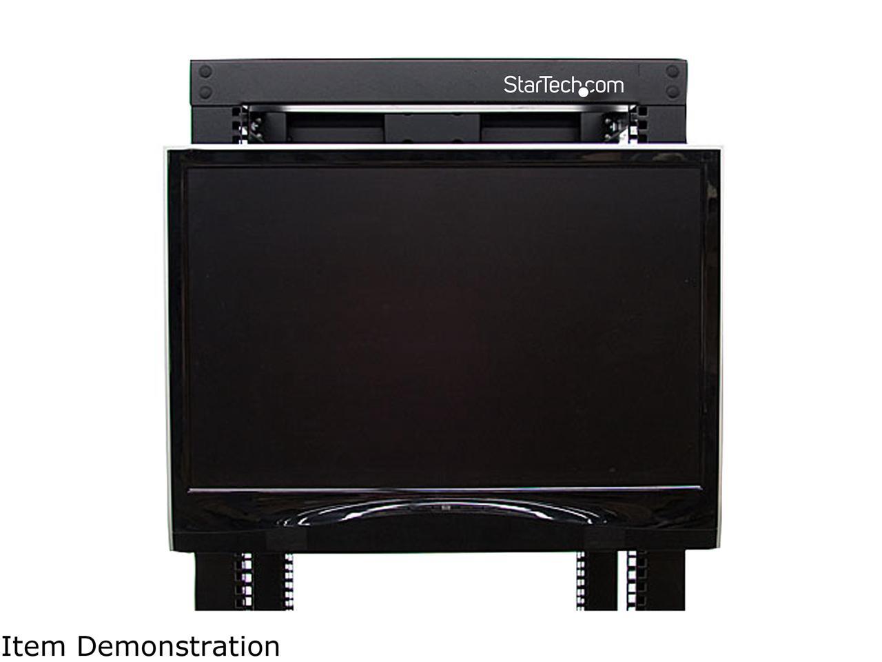 StarTech.com RKLCDBK 4U Universal VESA LCD Monitor Mounting Bracket for ...