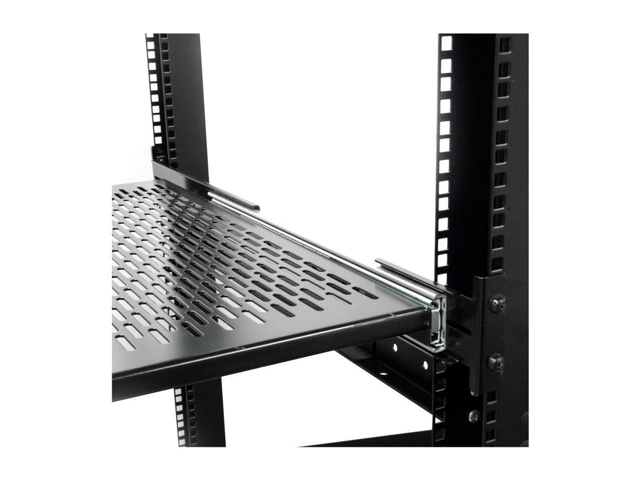StarTech UNISLDSHF19 2U Adjustable Mounting Depth Vented Sliding
