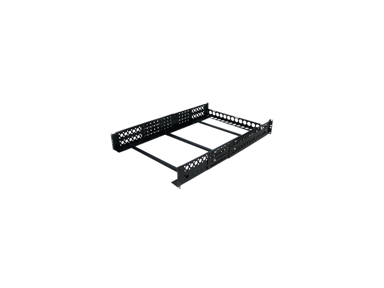 StarTech.com UNIRAILS2U 2U Fixed 19" Adjustable Depth Universal Server ...