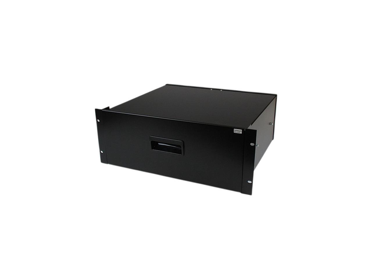 StarTech.com 4UDRAWER 4U Black Steel Storage Drawer for 19in Racks and ...