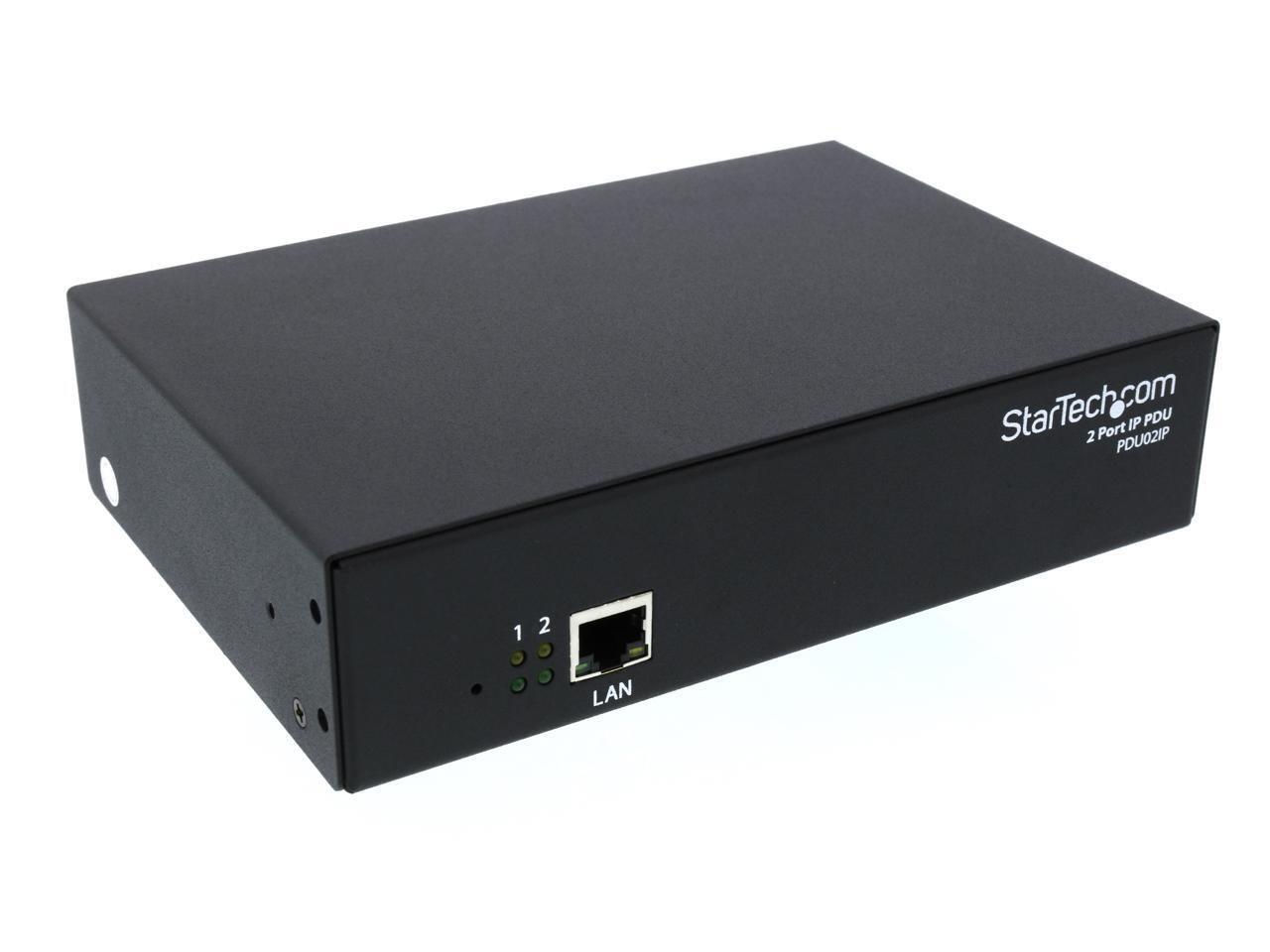 StarTech.com PDU02IP 2 Port Switched IP PDU - Single-Phase Remotely ...