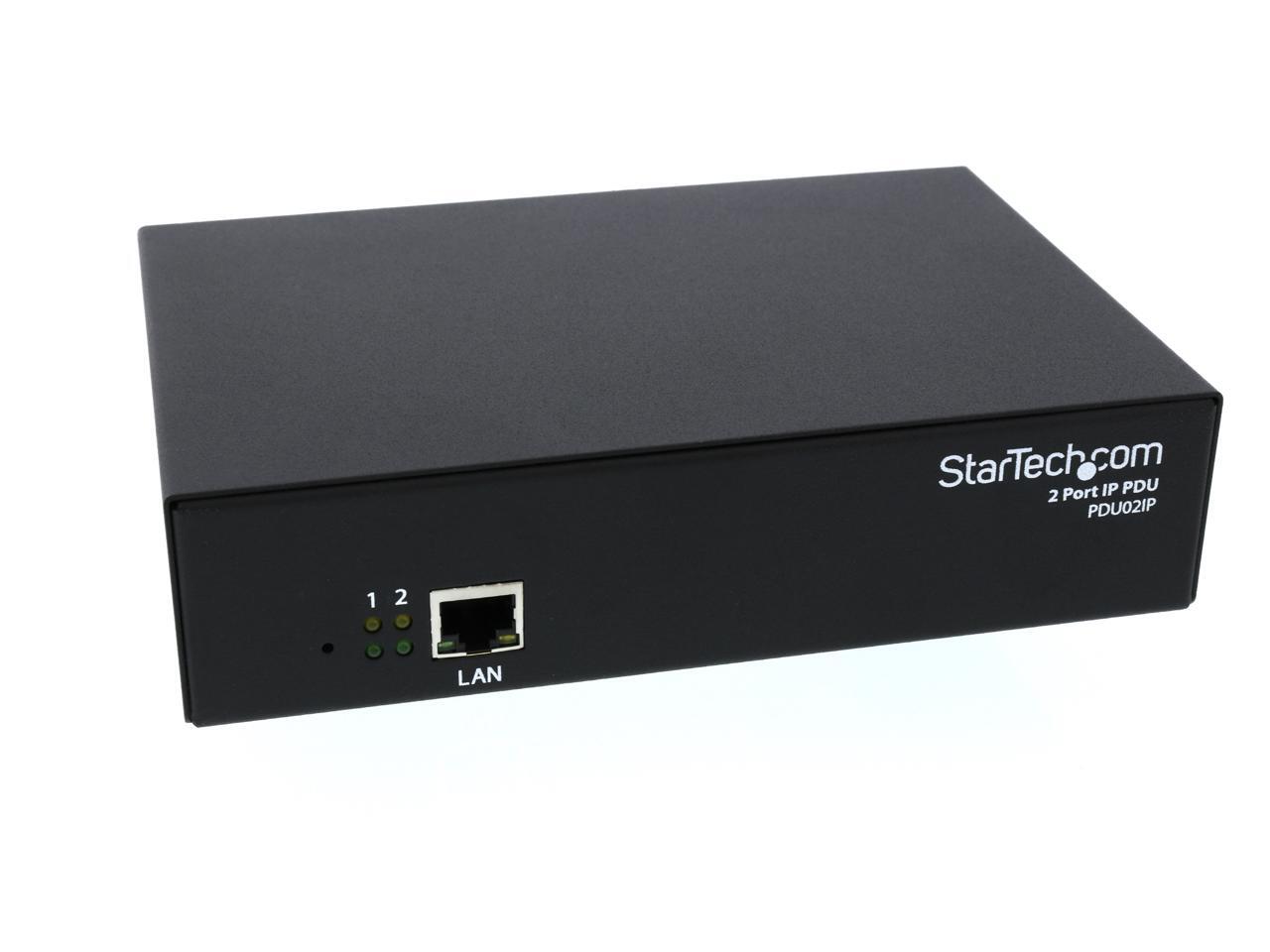 StarTech.com PDU02IP 2 Port Switched IP PDU - Single-Phase Remotely ...