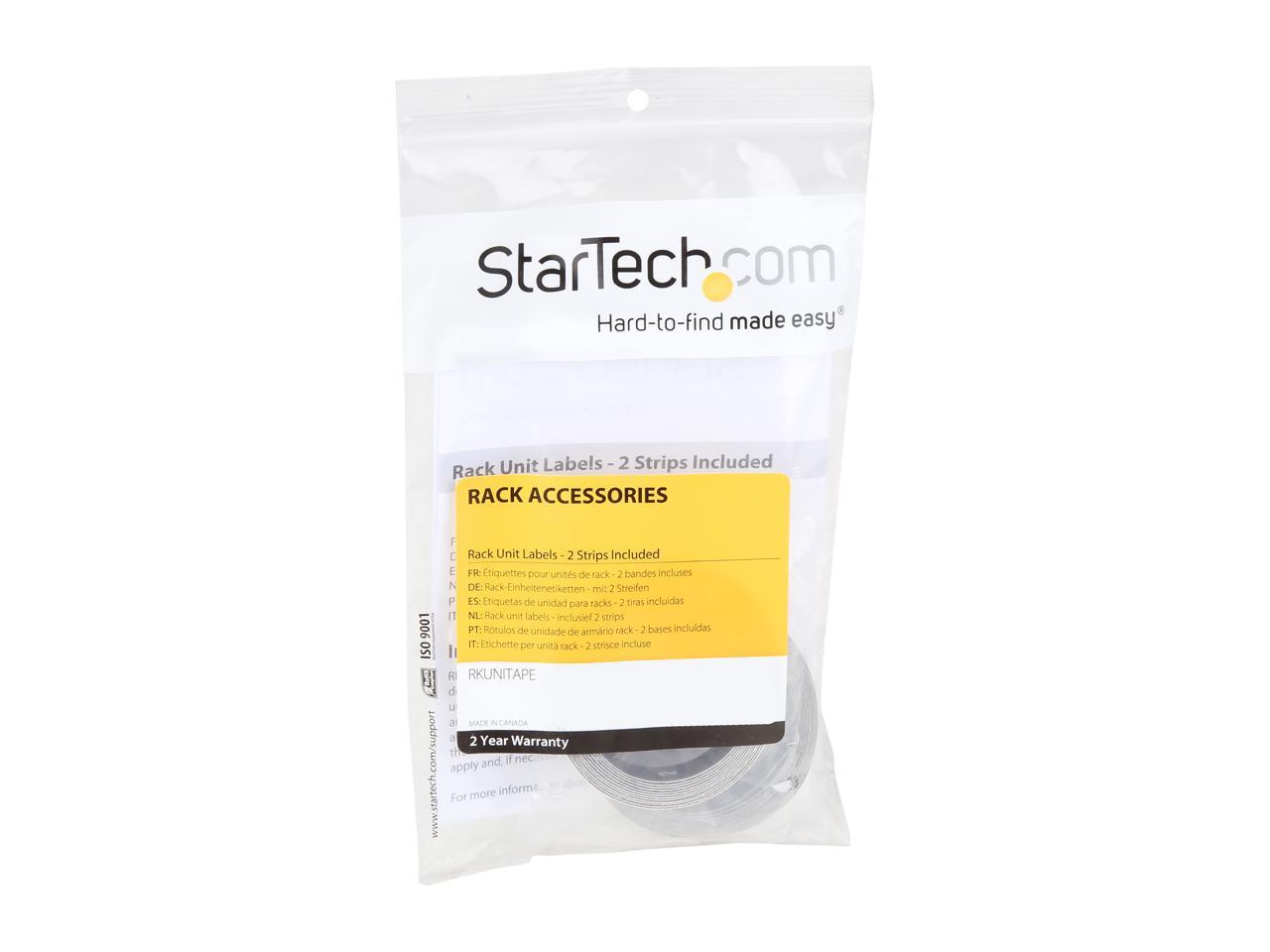 StarTech.com RKUNITAPE Rack Unit Labels - Server Rack Unit Alignment ...