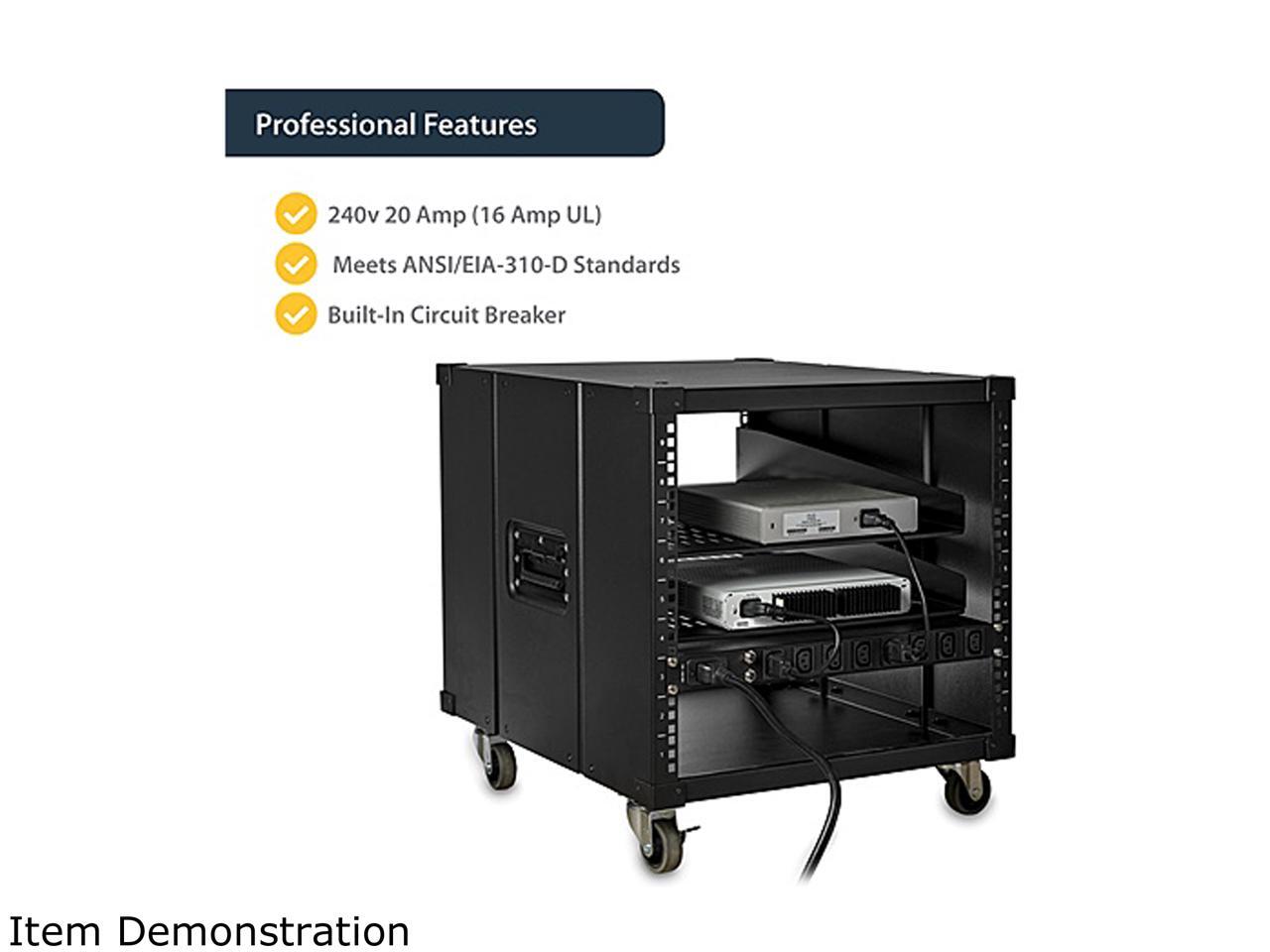 StarTech PDU08C13H 8-Port Rack-Mount PDU with C13 Outlets - 10 ft ...